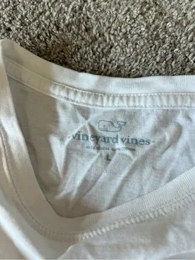 Vineyard Vines | Tops | Vineyard Vines White Long Sleeve Tee With Pink ...